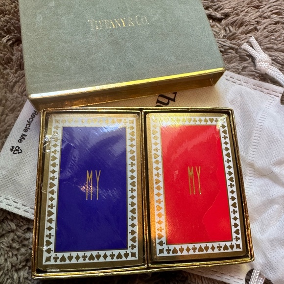 Tiffany & Co. | Games | Vintage Tiffany Co Playing Cards Set Nib In ...